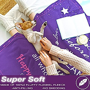 Ruifeihan 50th Birthday Gifts for Women 50"x60" Blanket, 50th Birthday Gift Ideas, 50 Birthday Gifts for Women, 50 Year Old Gifts for Women, 50th Birthday Decorations Women Throw Blankets