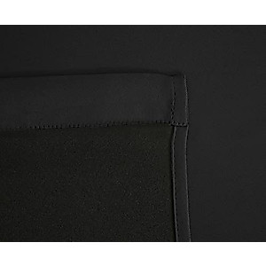 Amazon Brand – Pinzon Blackout Window Curtain Panels for Bedroom - Rod Pocket Thermal insulted Room Darkning Drapes for Living Room - 37x84 inch,2 Panels -Black