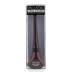 Palladio Liquid Eyeliner, Highly Pigmented and Waterproof Eyeliner, For Intense Eye Definition, Smear-proof Eyeliner Liquid, Includes Easy Grip Wand and Felt Tip Eyeliner Applicator, Lavender