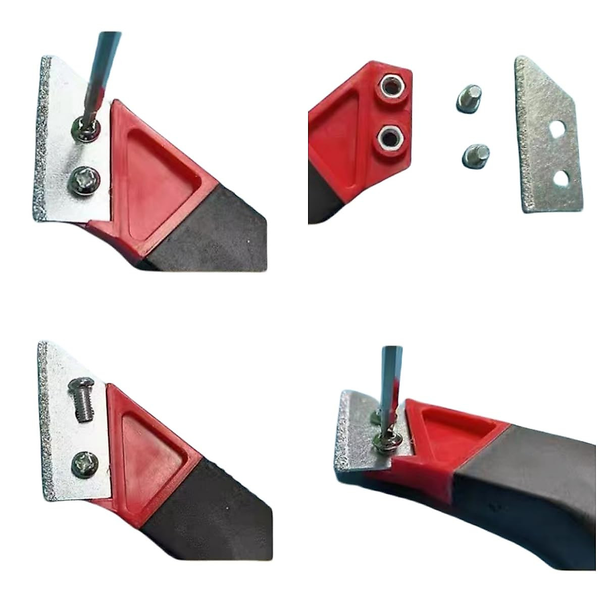 Cleaning Tile Grout Removal Tool, Saw Angle Grout Scraper, Utility Knife Set, 2 Knives And 5 Blades Replacement Blades For Tile Cleaning