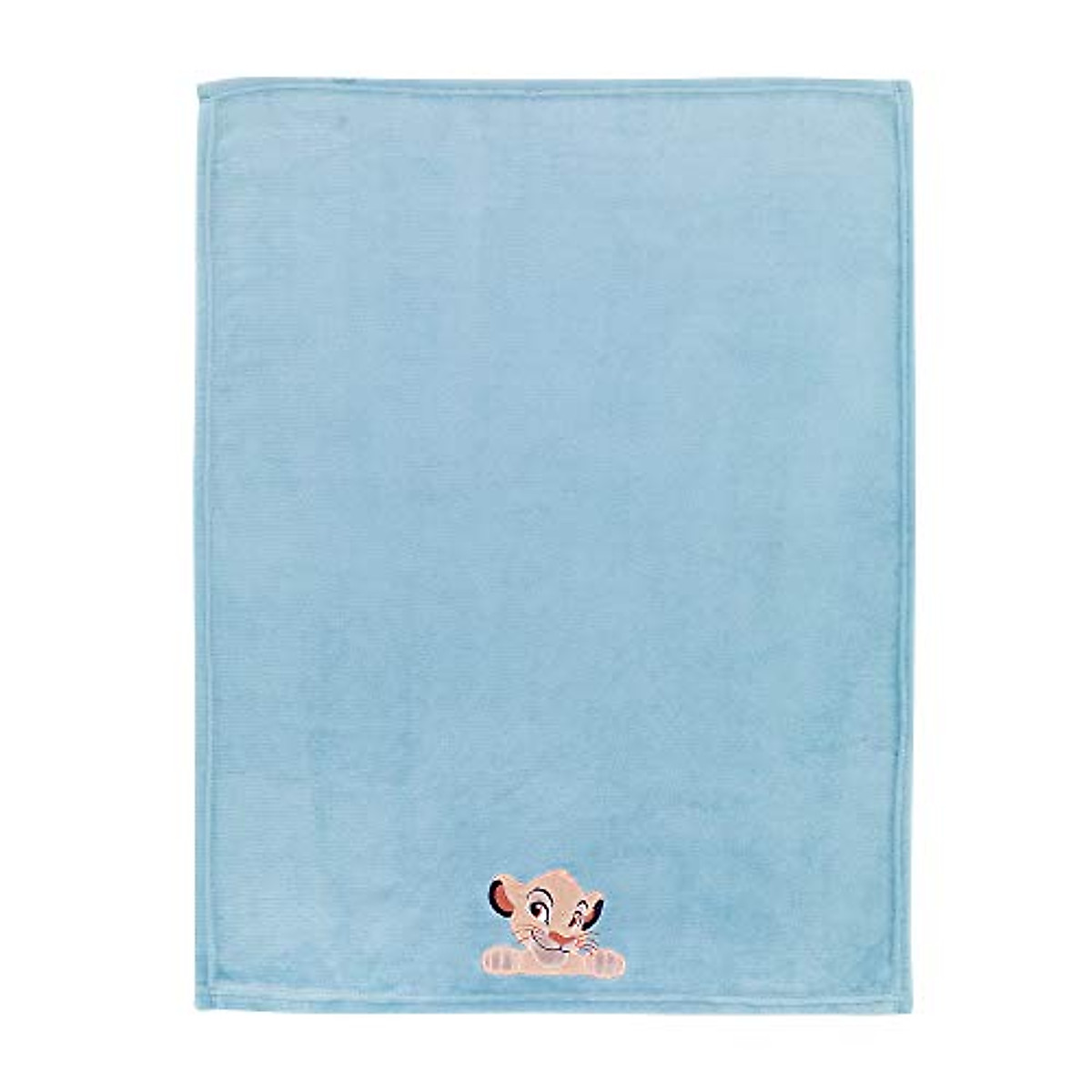 Lambs & Ivy Lion King Adventure Baby Blanket, Blue , 30x40 Inch (Pack of 1)