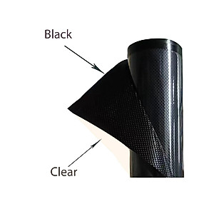 Vacuum Sealer Bags Rolls For Food Saver,Seal a Meal, Weston. Commercial Grade, BPA Free,Great for vac storage Bags, Meal Prep with sous vide (11''x16', Black and Clear)