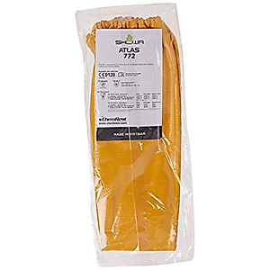 Atlas Glove WG772M 26-Inch Long Sleeve Nitrile Coated Cotton Lined Work Gloves, Medium, White