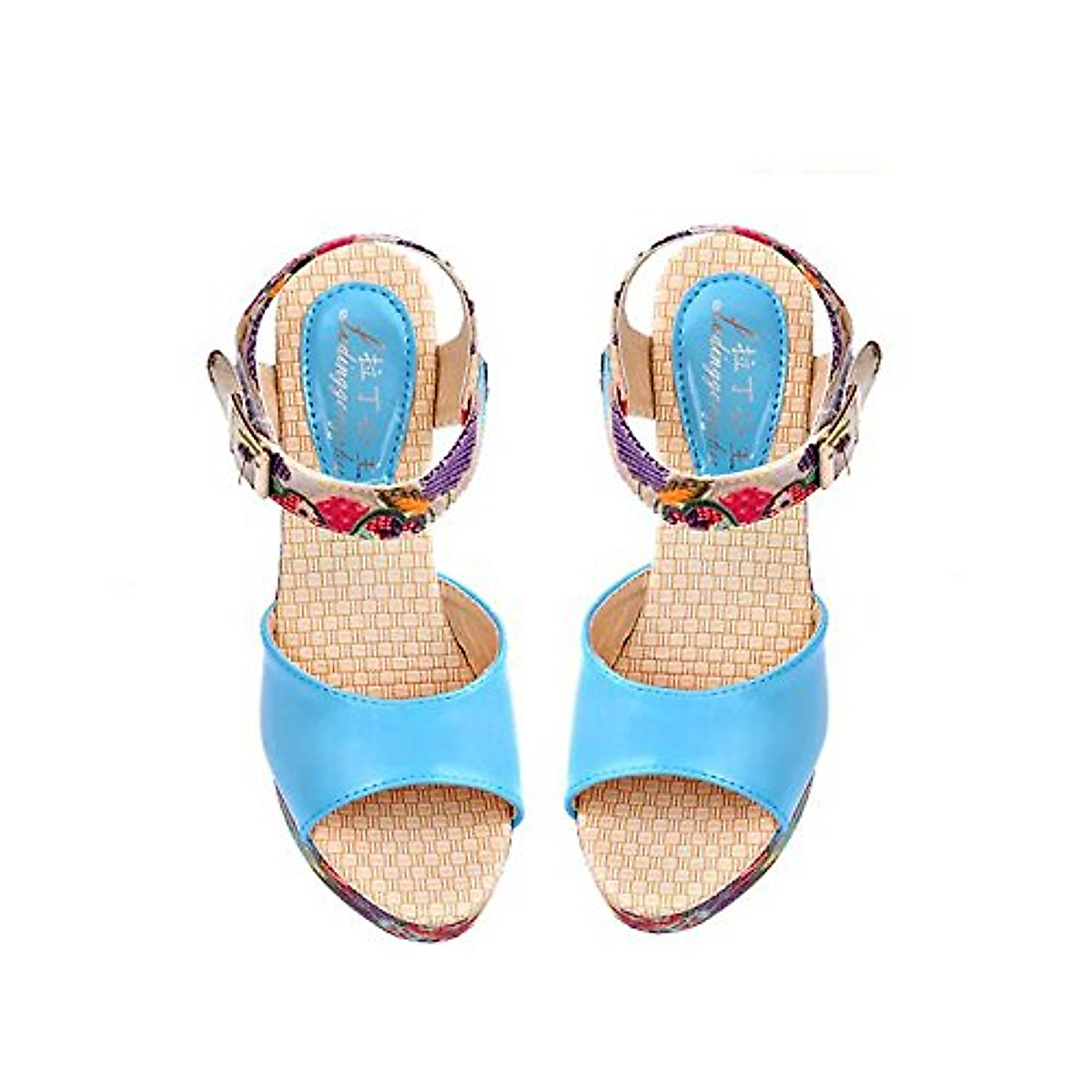 Womens Rivets Bowtie Flip Flops Jelly Thong Sandal Rubber Flat Summer Beach Rain Shoes Blue