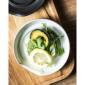 LYEOBOH Spoon Rest for Stove Top, 5 Inch Ceramic Spoon Rest, Spoon Holder for Kitchen Counter, Coffee Spoon Rest Utensil Rest for Spatulas, Spoons, Tongs, Ladles, Kitchen Decor, Cream White