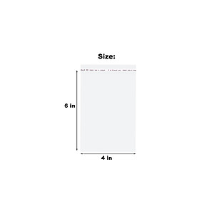 Cookie Bags For Packaging And Gift Giving, Clear Self Sealing Individual Cellophane Bags, 4 x 6 inches, 200 Pcs Plastic Wrappers For Cookies, Candy, Gifts, Favors, Products, Chocolate, Herbs, Etc