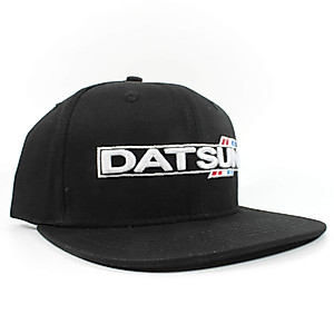 Rotary13B1 Datsun Baseball Cap Black/Hat - Style C Flat Brim