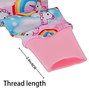 PriPre Dogs Surgery Recovery Suit Unicorn Printed Long Sleeve Shirts Soft Pajamas Onesie Jumpsuit Prevent Licking Dogs Shedding Suit for Large Dogs(Pink,2XL)