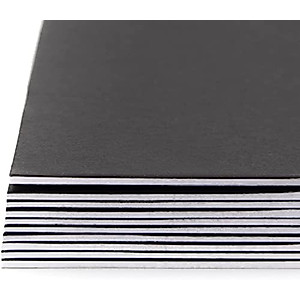 skyDrama 10-Pack Uncut Acid-Free Picture Mat Boards - 16x20 - Black - for Photography, Art & Craft