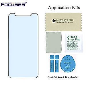 Focuses iPhone 11 Screen Protector, iPhone XR Screen Protector, Anti Blue Light Tempered Glass Film for Apple iPhone XR & iPhone 11,3-Pack