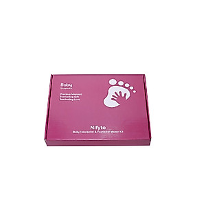 Nifyto Baby Handprint Footprint Ornament Keepsake Kit, Baby Nursery Memory Art Kit, Xmas Gifts, Precious Moment for Newborn,Baby Boy/Girl, Personalized Baby Prints(White)…