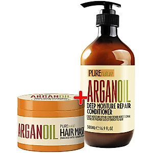 PURE NATURE Moroccan Argan Oil Conditioner and Hair Mask