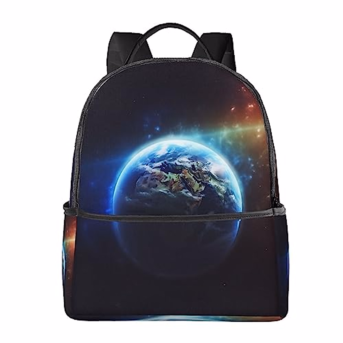 BAFAFA Space Planet Earth Printed Travel Backpack Business Work Bag Computer Bag Outdoor Sports Rucksack