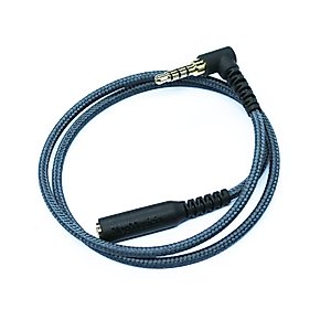 KetDirect 100cm(3.2ft) Right angle 4 pole 3.5mm 1/8 inch male to 4 pole 3.5mm 1/8 inch Female Stereo Audio headphone earphone Extension Cable adapter Cord Tangle-Free Braided wire