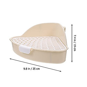 PATKAW Large Rabbit Litter Rabbit Corner Potty Rabbit Toilet Box Rabbit Potty Box Box Potty Corner