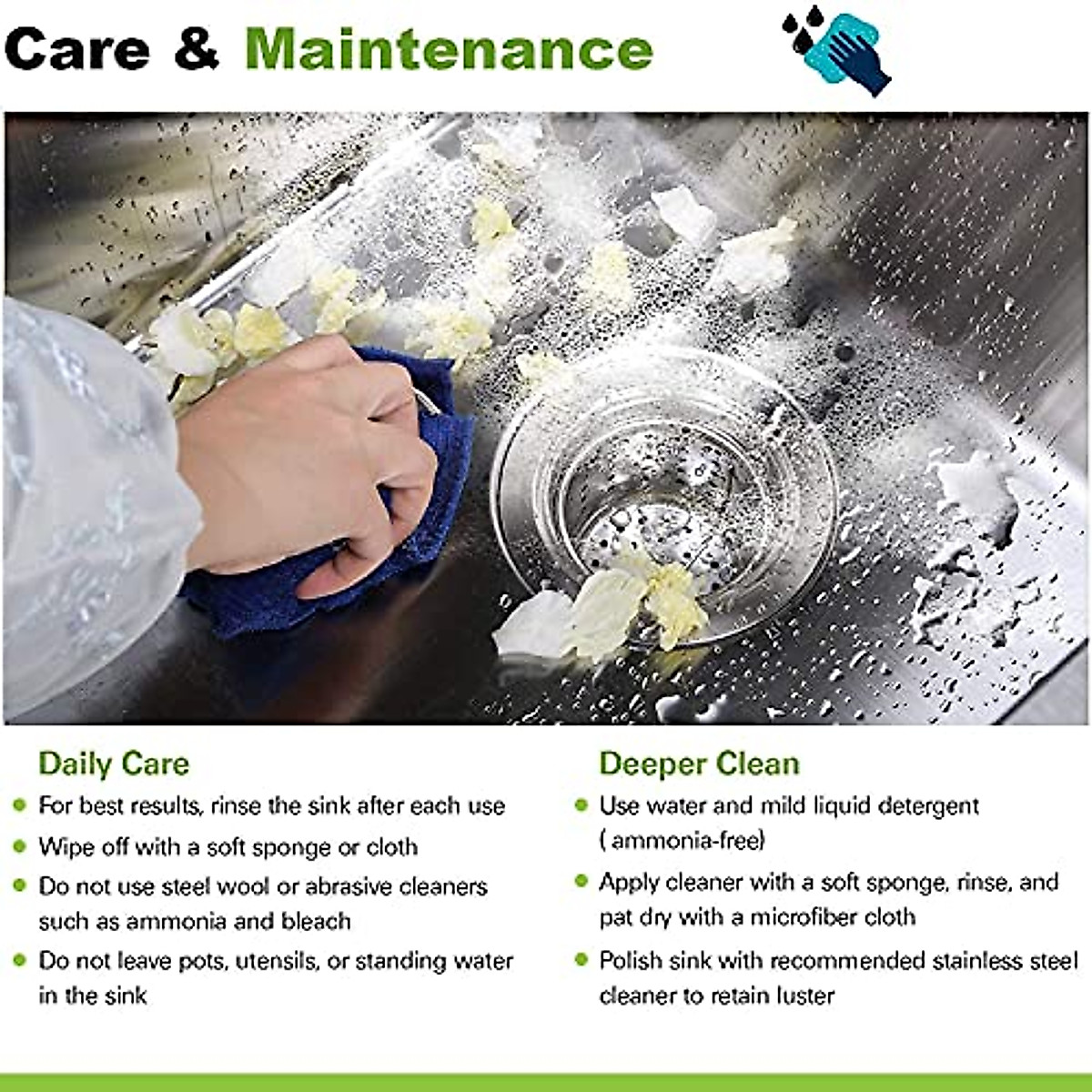 Hykolity 30-inch Undermount Kitchen Sink, 16 Gauge Single Bowl Stainless Steel Kitchen Sink with Strainer & Bottom Grid, 30" x 18" x 9"