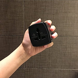 Bonazza Universal International Travel Adapter Kit with 4Amps 4 USB Ports - UK, US, AU, Europe All In One Plug Adapter - Over 150 Countries & USB Power Adapter for iPhone, Android, All USB Devices (FC-4U)