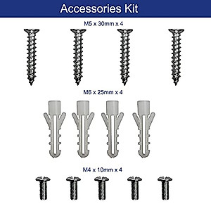 TETVIK Monitor Wall Mount Most 14-24“ TVs Computer Universal Low Profile RV TV Wall Mount VESA Up to 100x100mm Max Weight 30lbs Fits 15 19 20 22 23 Inch Camper Small Monitor Mount Bracket