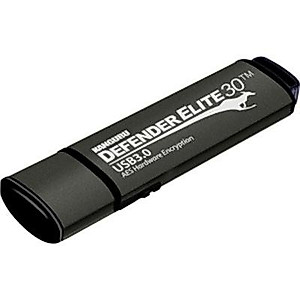 Defender Elite30, Hardware Encrypted, Secure, SuperSpeed USB 3.0 Flash Drive,,black