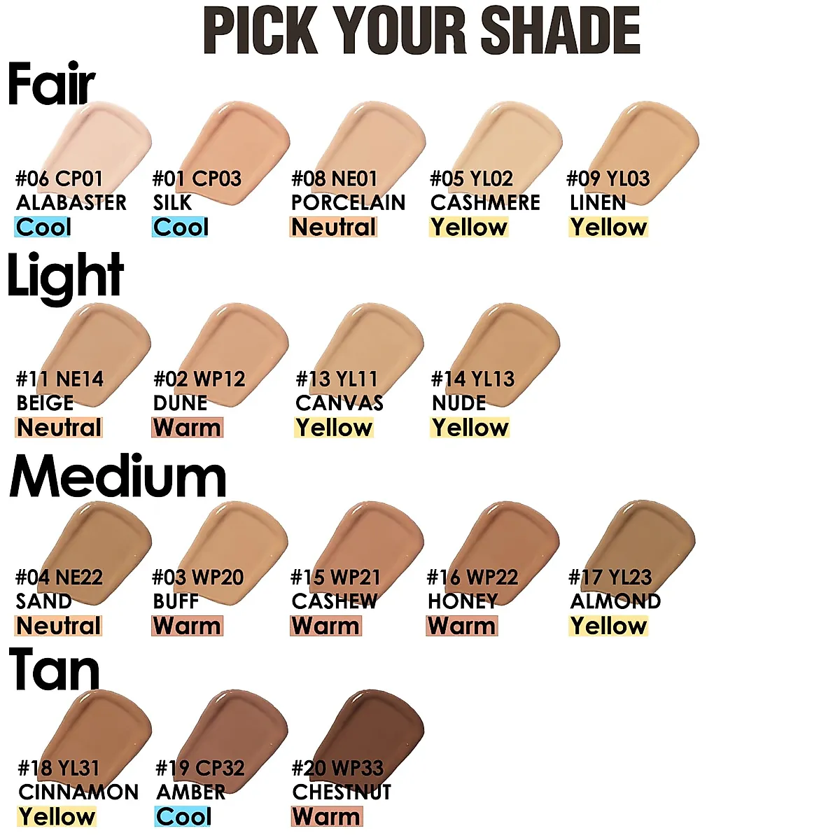 FOCALLURE PerfectBase Lasting Poreless Liquid Foundation, Medium to Full Coverage with Matte Finish, Covers Blemishes & Under-Eye Circles for All Skin Types, YL23 ALMOND