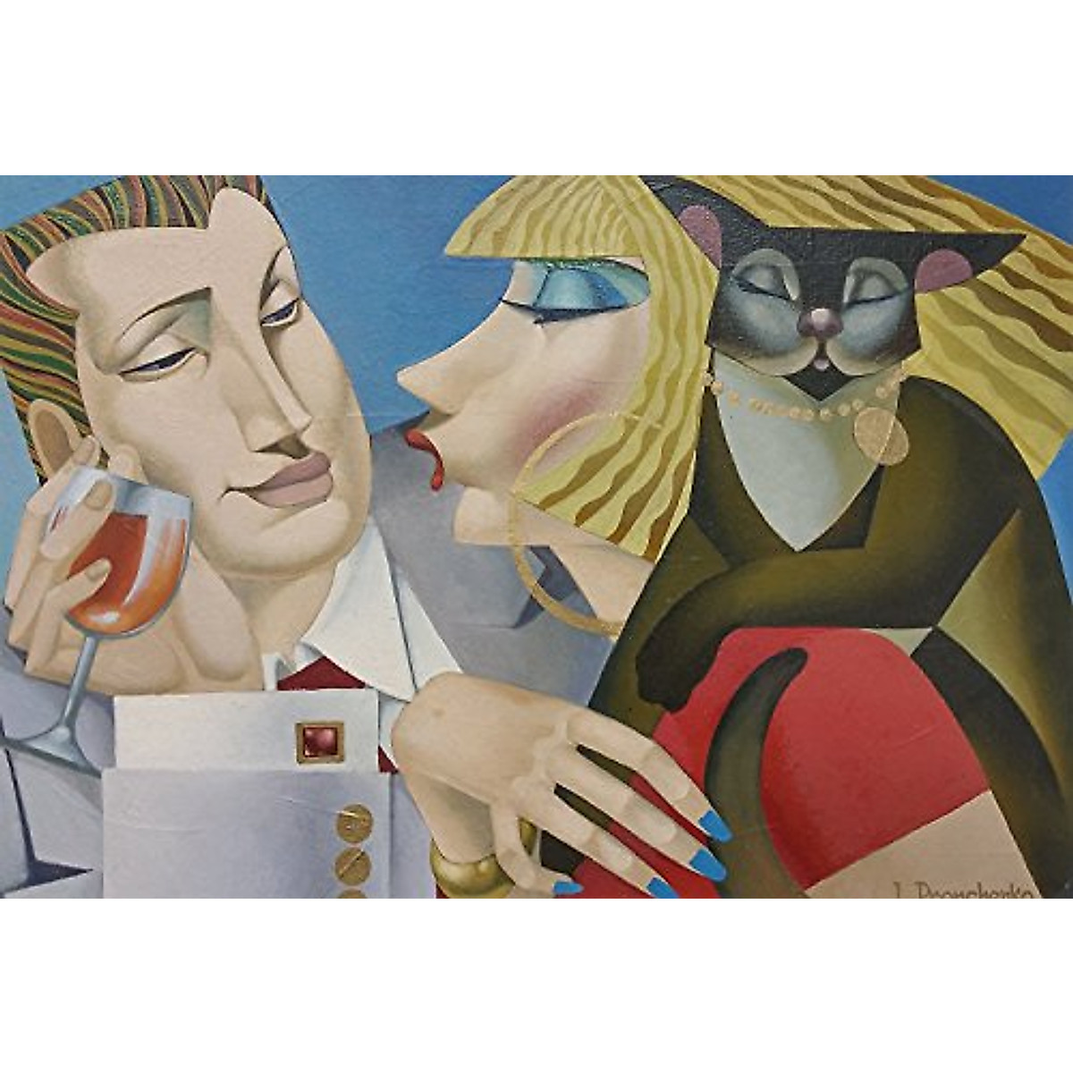 Lovers with Cat
