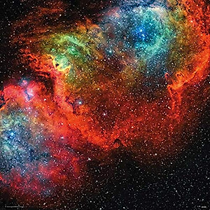 Skinit Decal Gaming Skin for PS4 Console - Originally Designed IC 1848 The Soul Nebula Design