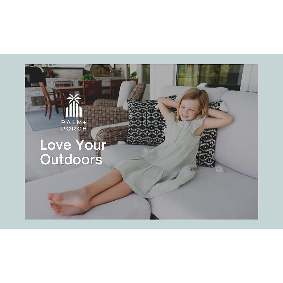 Palm and Porch - Boho Outdoor Pillow Covers - 20x20 Set of 2 - Woven Water Resistant Outdoor Pillows for Patio Furniture - Black and White Outdoor Pillows with Tassels