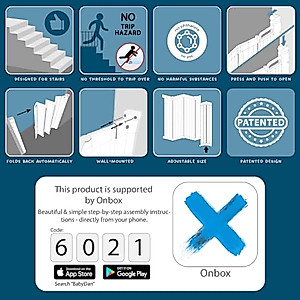 BabyDan Guard Me Retractable Safety Gate Extra Wide 25-44.6" - White