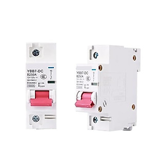 1PCS Solar Battery Circuit Isolator DC Circuit Breaker 1P 2P 12V 24V 60V 72V 96V Mini Protection Switch 80A100A125A150A200A250A (Size : KL4-3b, Color : 150A)