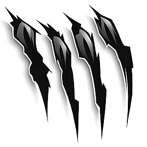 Dopetattoo 6 Sheets Fake Tattoos Beast Claw tattoo Marl Scratches Tiger or Animal Paw Nails Marks Wild Cats Temporary Tattoos Suitable for Adult Women Men for Children Boys and Girls