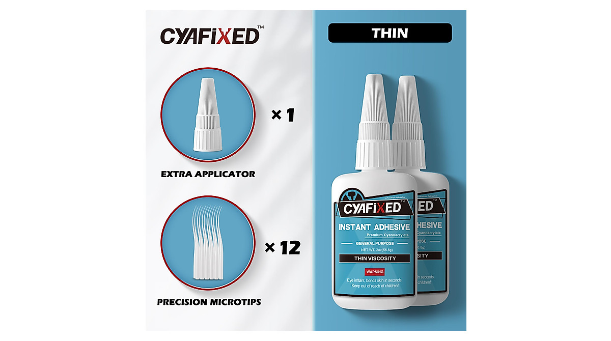 CYAFIXED Super Glue - Fast-Acting Adhesive Solution