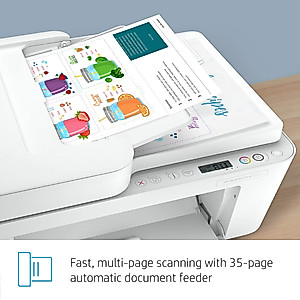 HP DeskJet Plus 4152 Wireless All-in-One Color Inkjet Printer, Mobile Print, Scan & Copy, Instant Ink Ready, 7FS74A (Renewed)