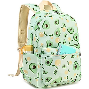 CAMTOP Backpack for Girls Kids School Backpack with Lunch Box Preschool Kindergarten BookBag Set(Avocado)