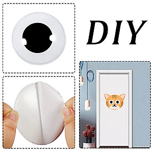 TOAOB 8pcs Giant Googly Eyes 4 Inch Plastic Wiggle Eyes with Self Adhesive White Googly Eyes for DIY Crafts Christmas Halloween Decoration