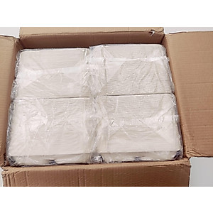 [500 Pack] 5 Compartment Trays, 100% Compostable Paper Plate tray, School Bagasse Lunch trays, Buffet, and Party, Disposable trays with 5 compartment, Biodegradable, Natural (4821011)