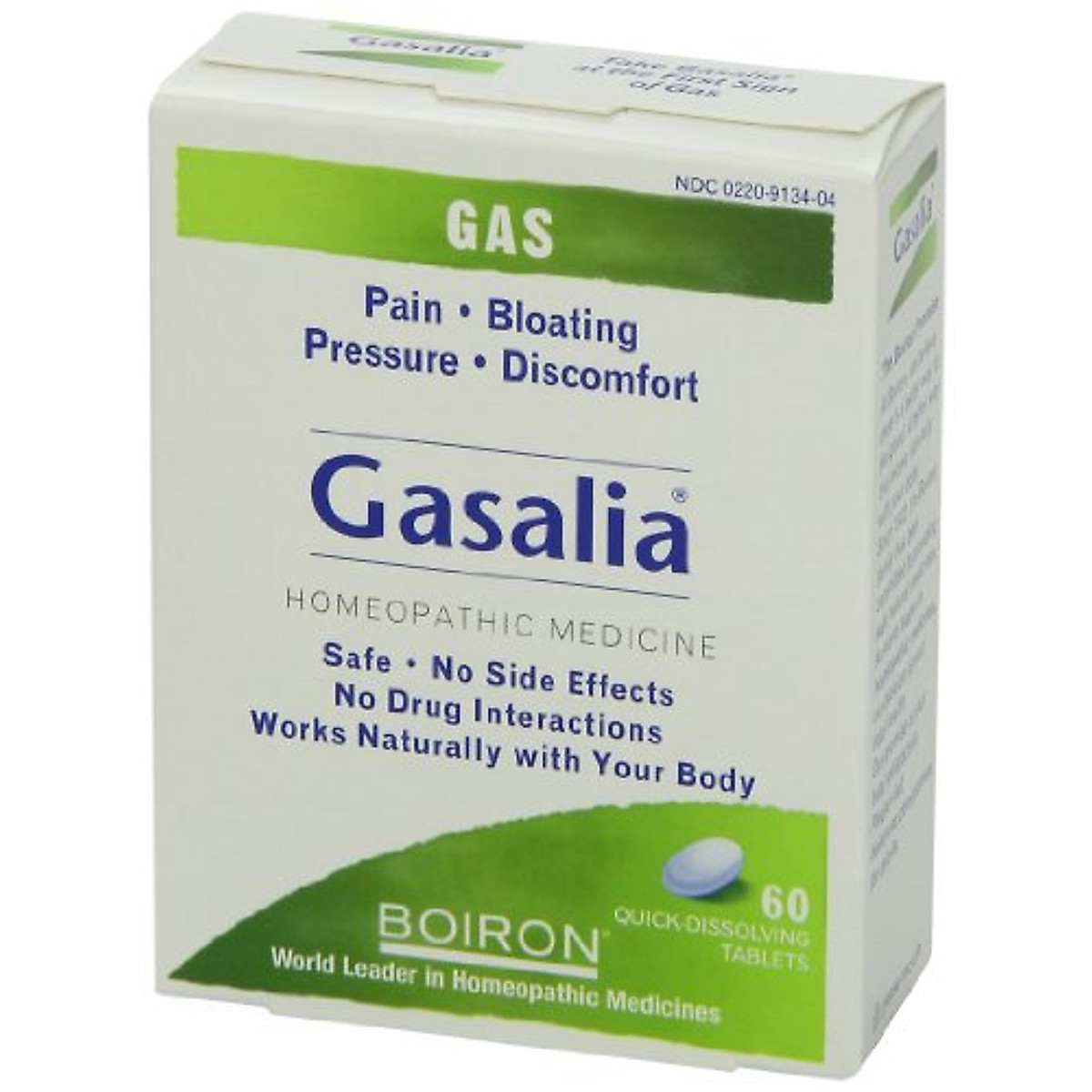 Boiron Gasalia, 3 Pack, (60 Tablets per Pack), Homeopathic Medicine for Gas Relief