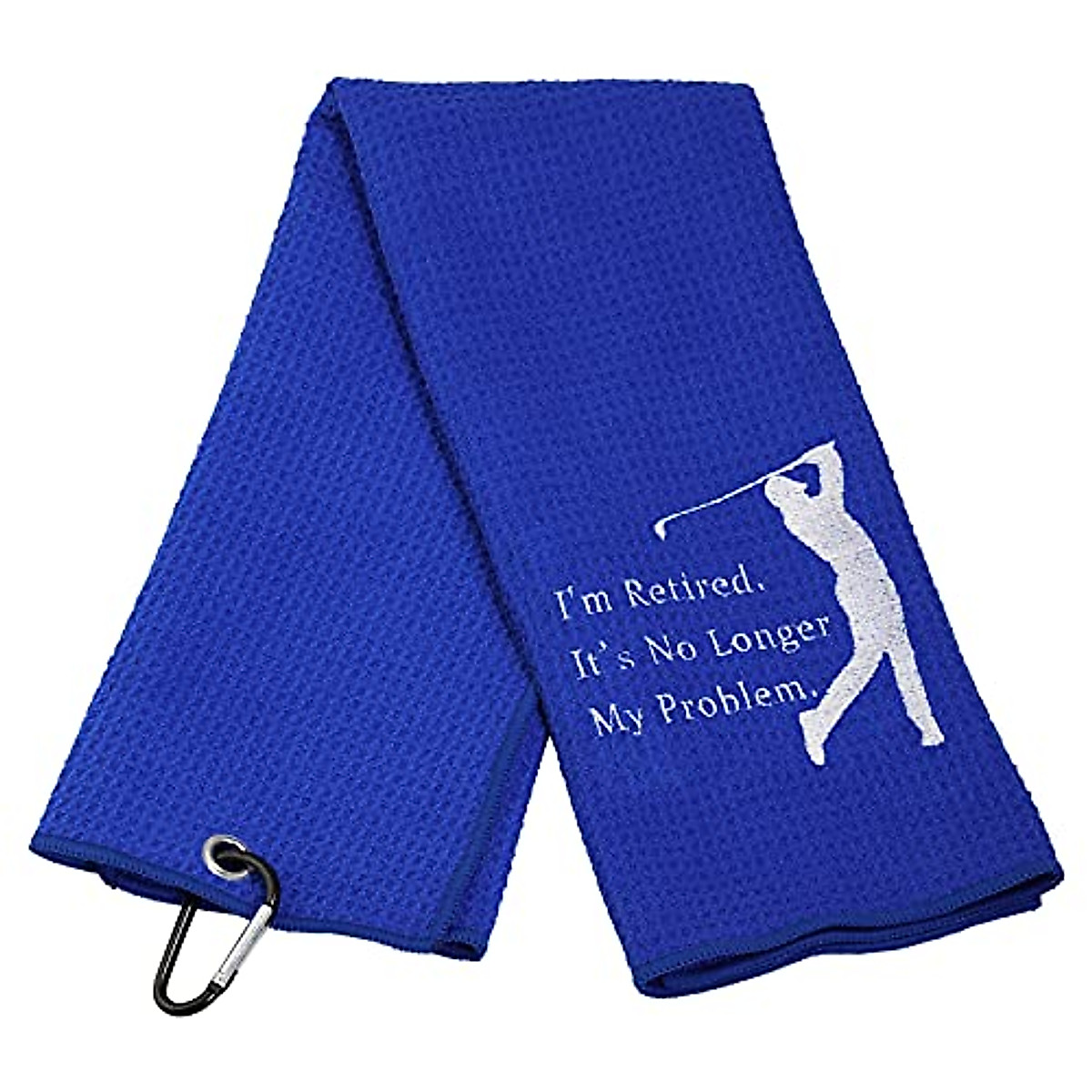 LEVLO Funny Retirement Gift Golf Towels for Man I'm Retired It No Longer My Problem Golf Towels for Husband Dad Uncle Grandpa (It No Longer My Problem)