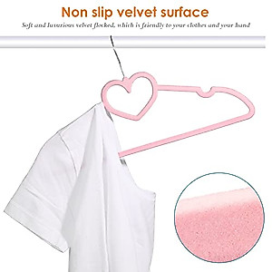 JIUXCF Velvet Hangers 20 Pack, 16" Non Slip Adult Hangers, Slim Clothes Hanger with 360 Degree Swivel Hook - Durable & Cute for Coats, Shirts, Dress (Mix Color)