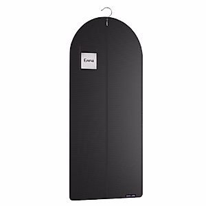 Black Garment Bag for Travel and Storage with Zipper for Suits Tuxedos Dresses and Coats 24 inch x 40 inch