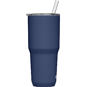 CamelBak Horizon Straw Tumbler, Insulated Stainless Steel, 30oz, Navy