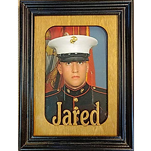 Personalized Laser Cut Name Photo Frame Mat for 5x7 Frame