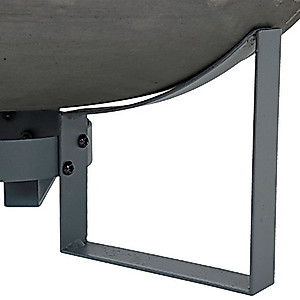 Sunnydaze 24-Inch Cast Iron Modern Fire Pit Bowl with Stand - Lightweight and Portable Design