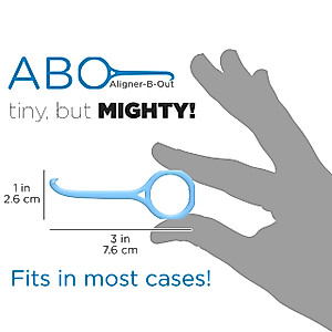 Aligner-B-Out v2 | Badass Blue 4 Pack | Invisalign Remover Tool & Aligner Remover Tool For All Aligners & Removable Retainers | Orthodontist Recommended Invisalign Accessories