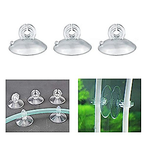 100 Pieces Aquarium Fish Tank Suction Cup Clip Holder for Fish Tank Hose Clip Hose Holder