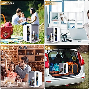 YUNYN Compact Refrigerator, Mini Fridge with Freezer for Bedroom, Small Fridge for Office, Bedroom, Dorm, Bar