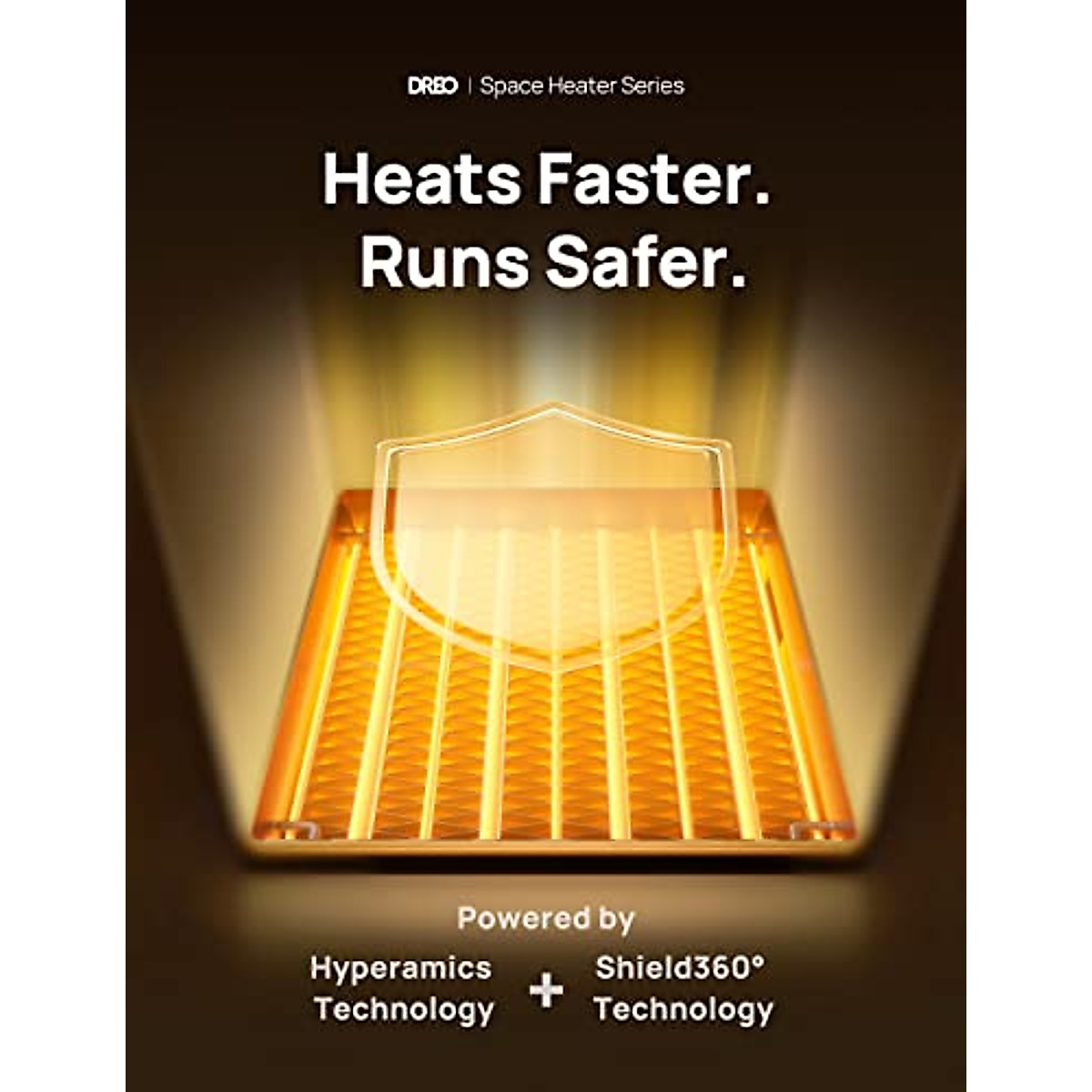 Dreo 1500W Space Heater, 70° Oscillating Portable Heater for Indoor Use, Digital Thermostat, 4 Modes, 12h Timer, Personal Electric Heater PTC Ceramic Heater Quick Safety Heating for Home Office