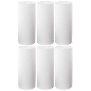 SDC-45-1020 10 x 4.5 Inch 20 Micron Whole House Sediment Water Filter Cartridge Compatible with W15-PR, HD-950, WFHD13001B, GXWH35F, GXWH30C, HF45-10BLBK10PR - 6 Pack
