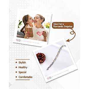 Jecanori Magnetic Bracelet for Women,Titanium Steel Brazaletes Jewelry Gifts with Adjustable Tool(Braveheart Series) Magnetic Field Therapy