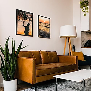 DUENPY 11x14 Picture Frame 8 Pack, Photo Frame for Wall Gallery Decor, Display Pictures 8 x 10 with Mat or 11 x 14 Without Mat, Black.