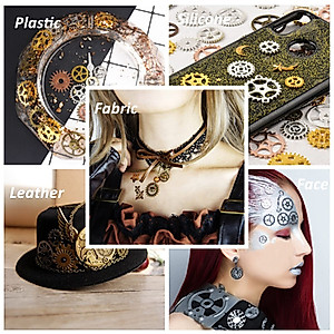 ZOOFOX 300 Gram Gears Charms, Mixed Vintage Bronze Watch Cog Wheel Set, DIY Metal Steampunk Pendant for Crafting, Jewelry Making Accessory